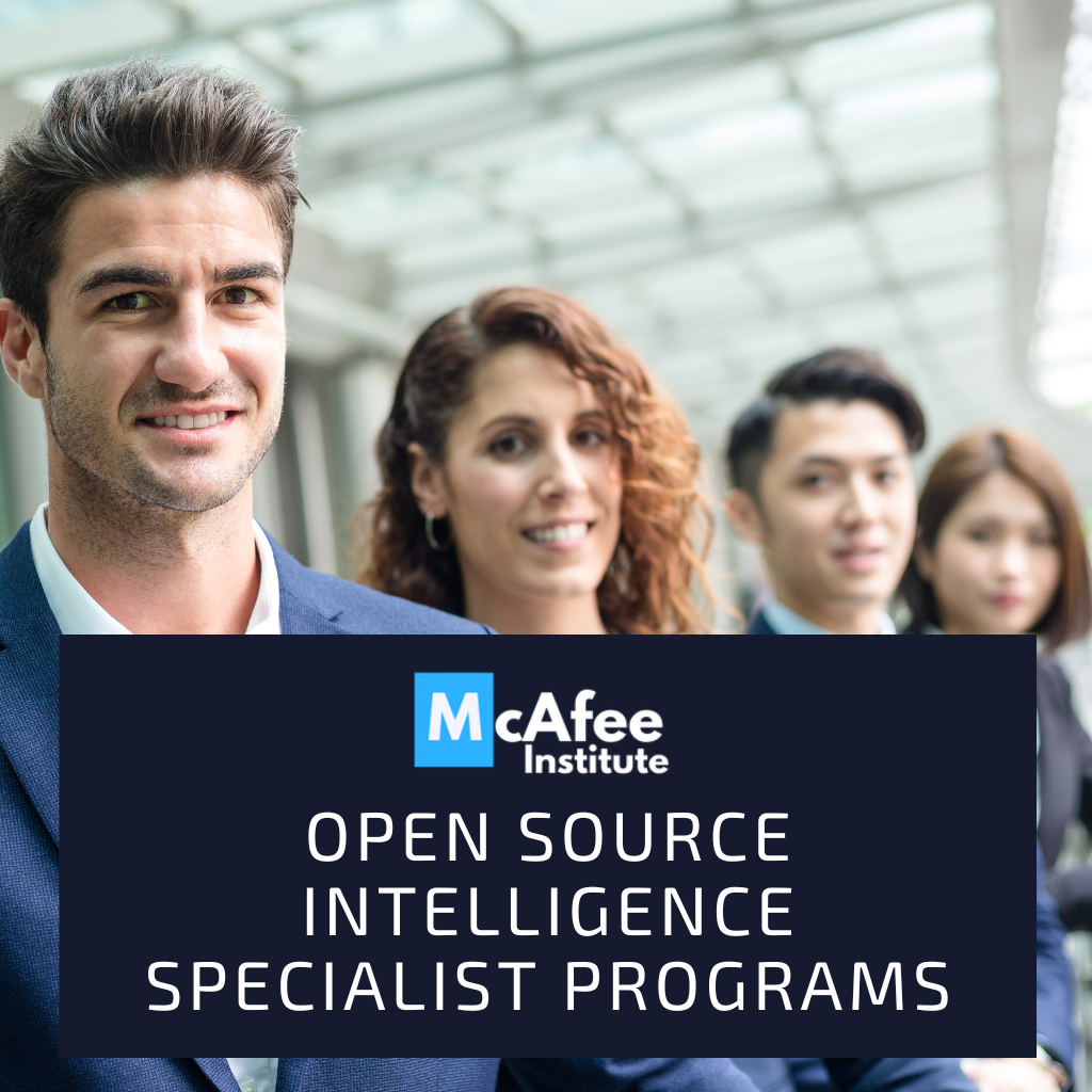 Open Source Intelligence Training, Courses, and Certification – McAfee ...